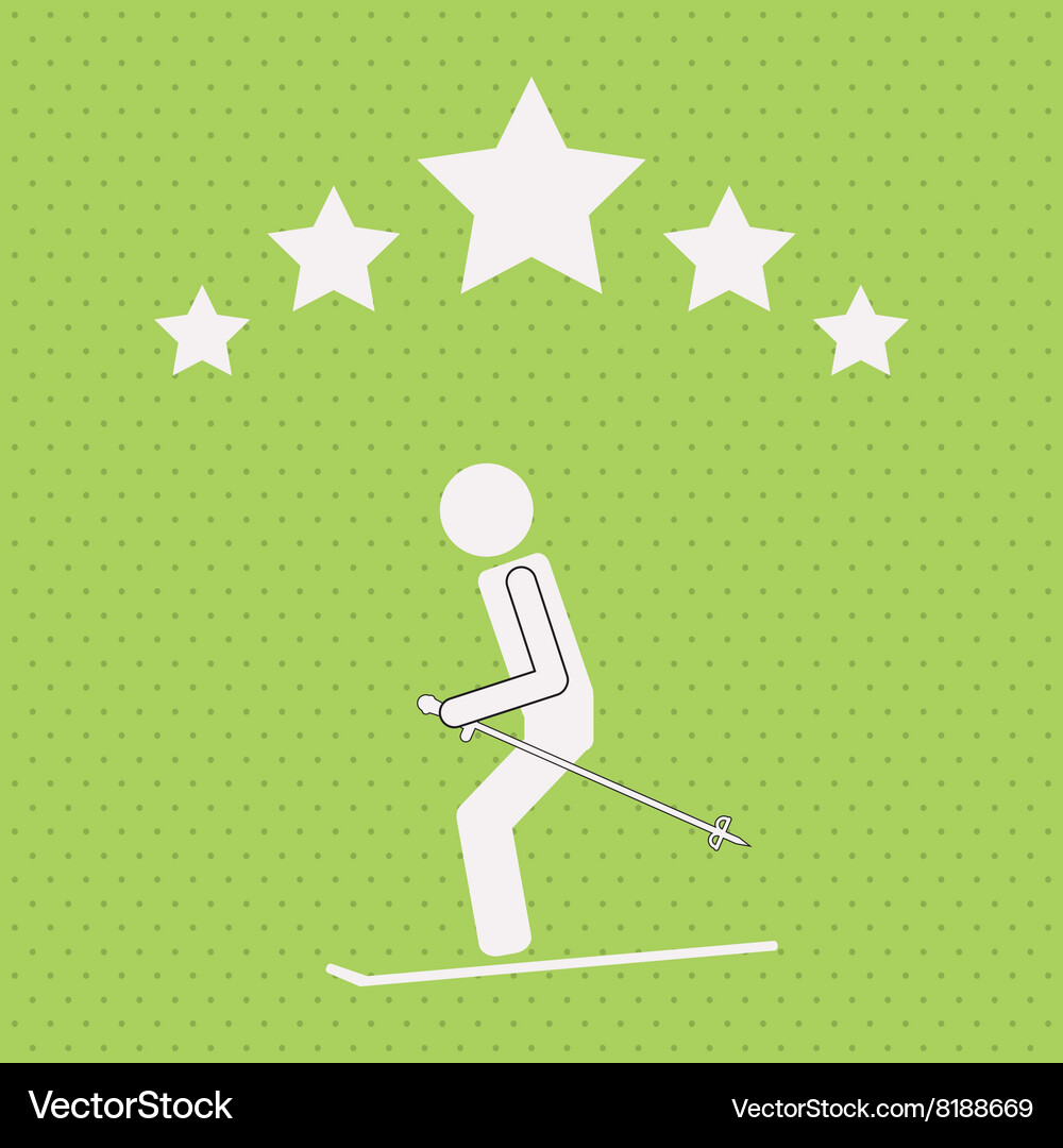 Ski sport design Royalty Free Vector Image - VectorStock
