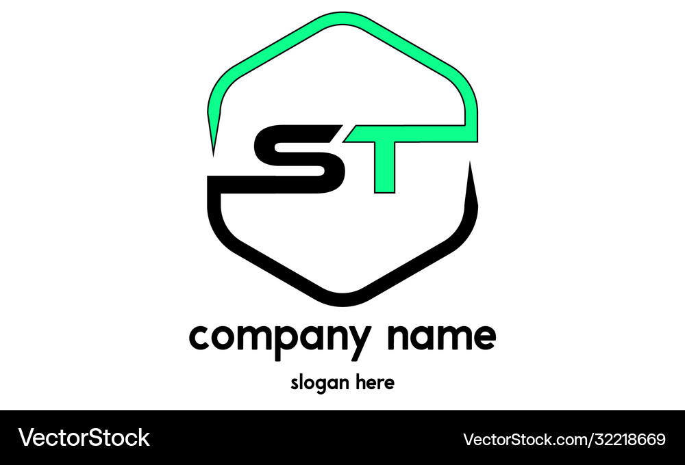 St logo Royalty Free Vector Image - VectorStock
