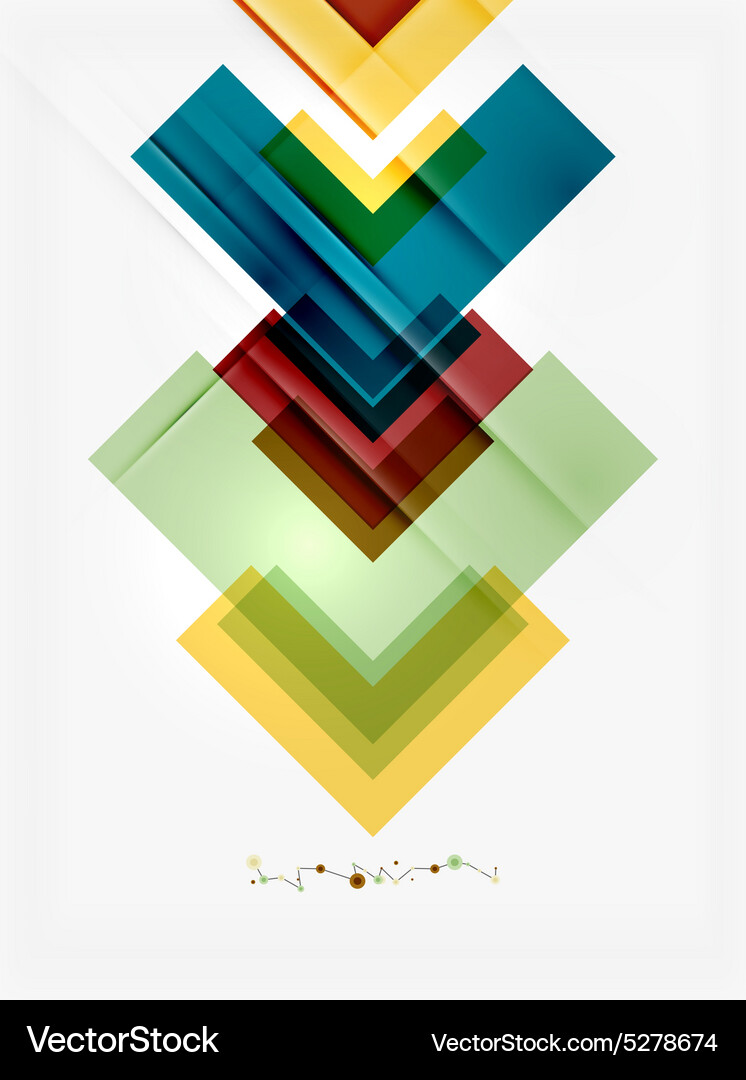 Clean colorful unusual geometric pattern design Vector Image