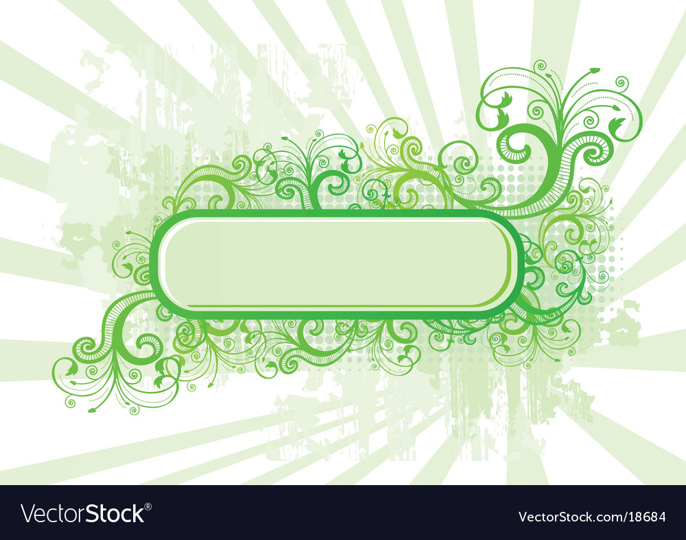 Green frame Royalty Free Vector Image - VectorStock