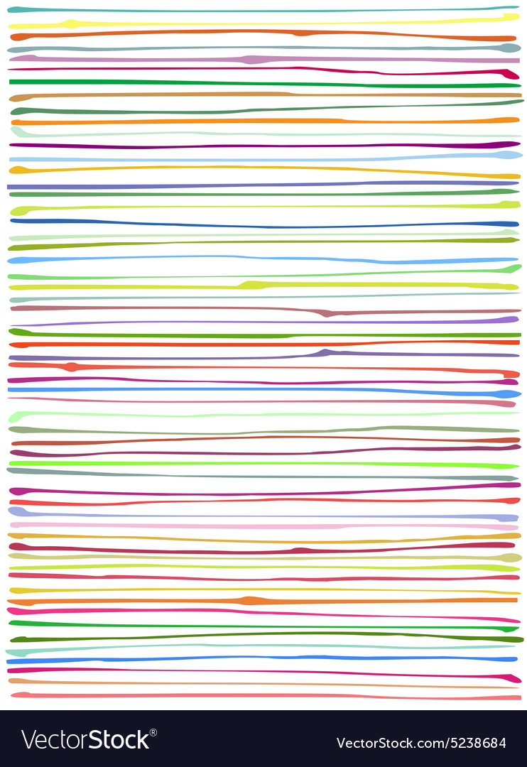 Liquid organic multiple color lines pattern Vector Image