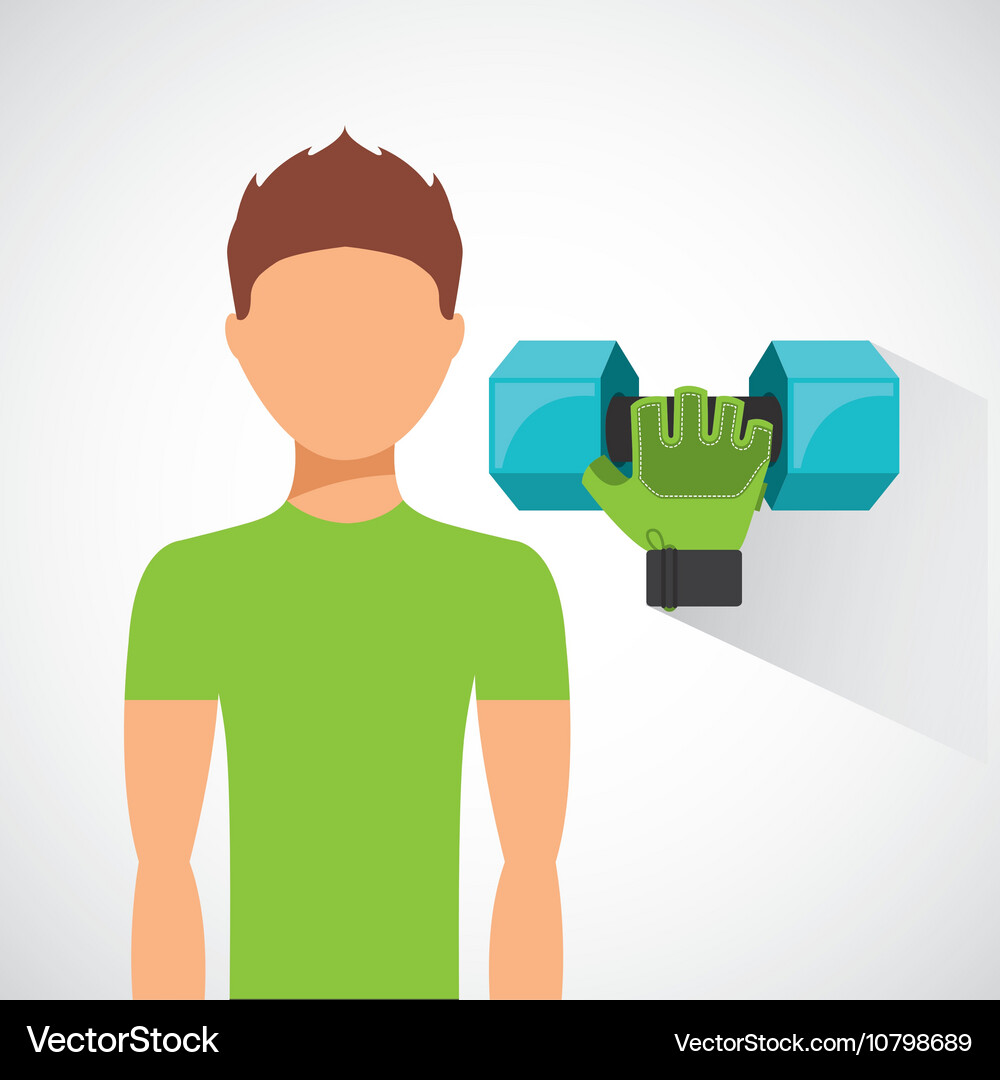 Athlete avatar with sport icon Royalty Free Vector Image