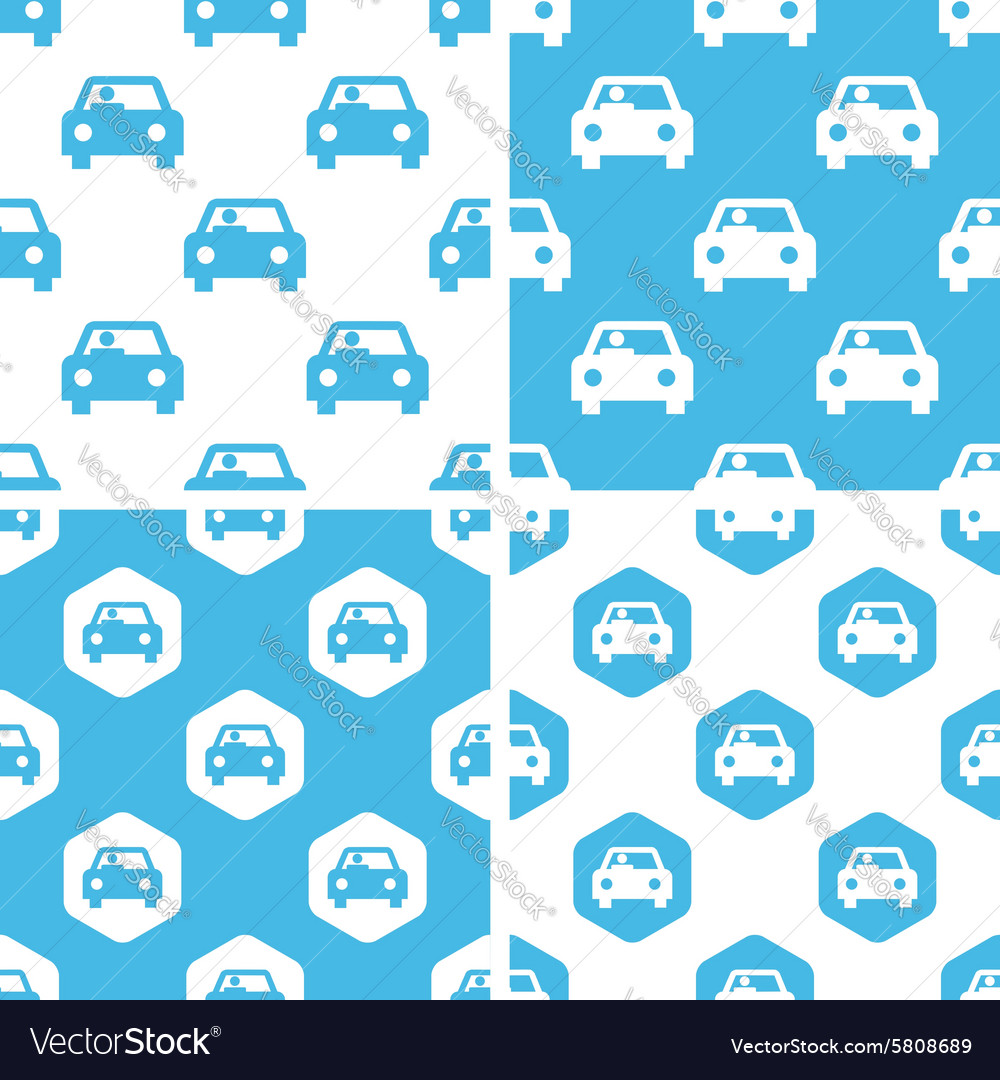 Car patterns set Royalty Free Vector Image - VectorStock
