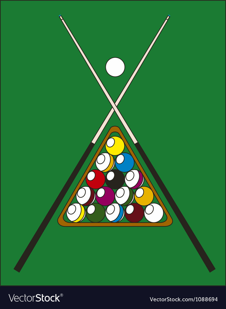 Billiard pool Royalty Free Vector Image - VectorStock