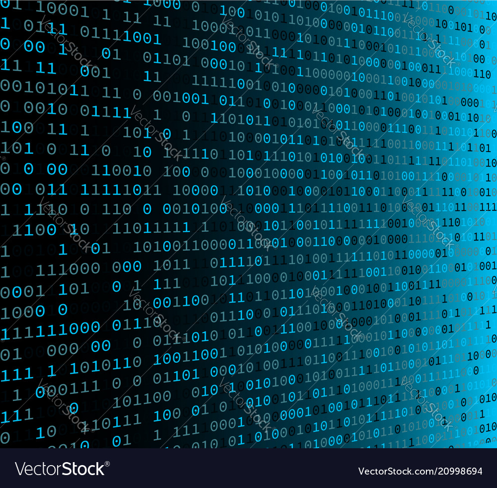 Binary code internet security concept Royalty Free Vector