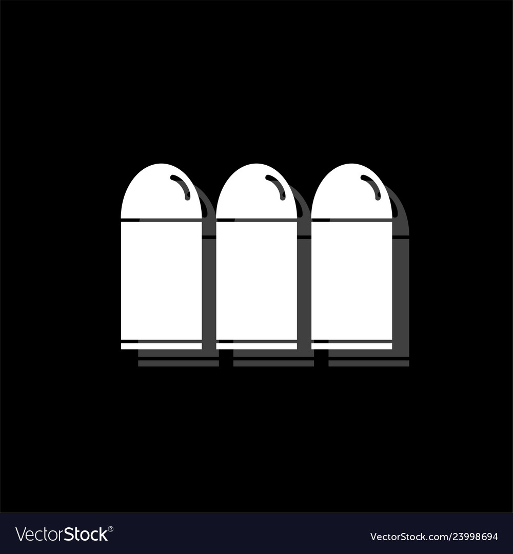 Bullets icon flat Royalty Free Vector Image - VectorStock