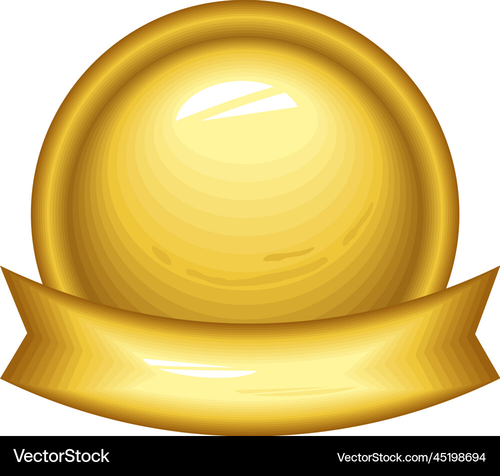 Golden badge template Royalty Free Vector Image