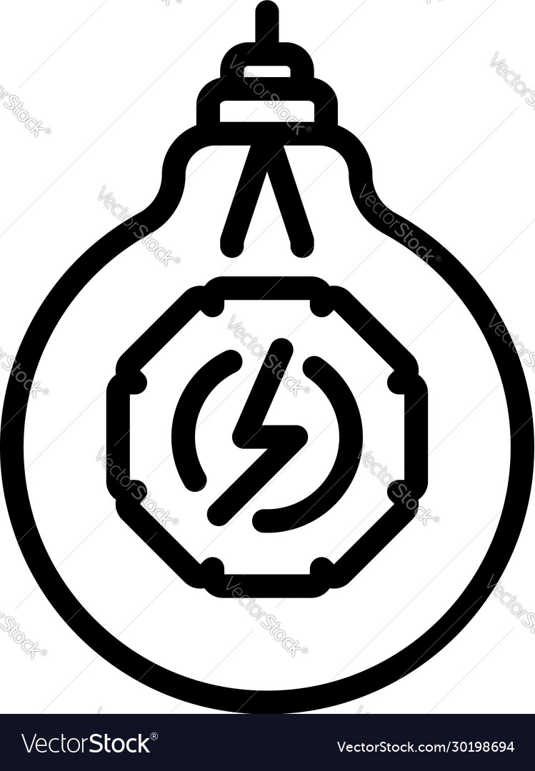 Light bulb innovation icon outline style Vector Image