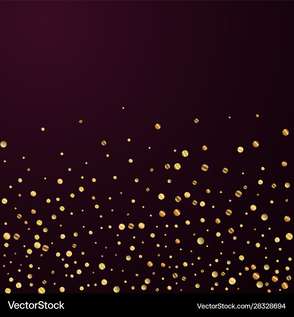 Sparse gold confetti luxury sparkling confetti sc Vector Image