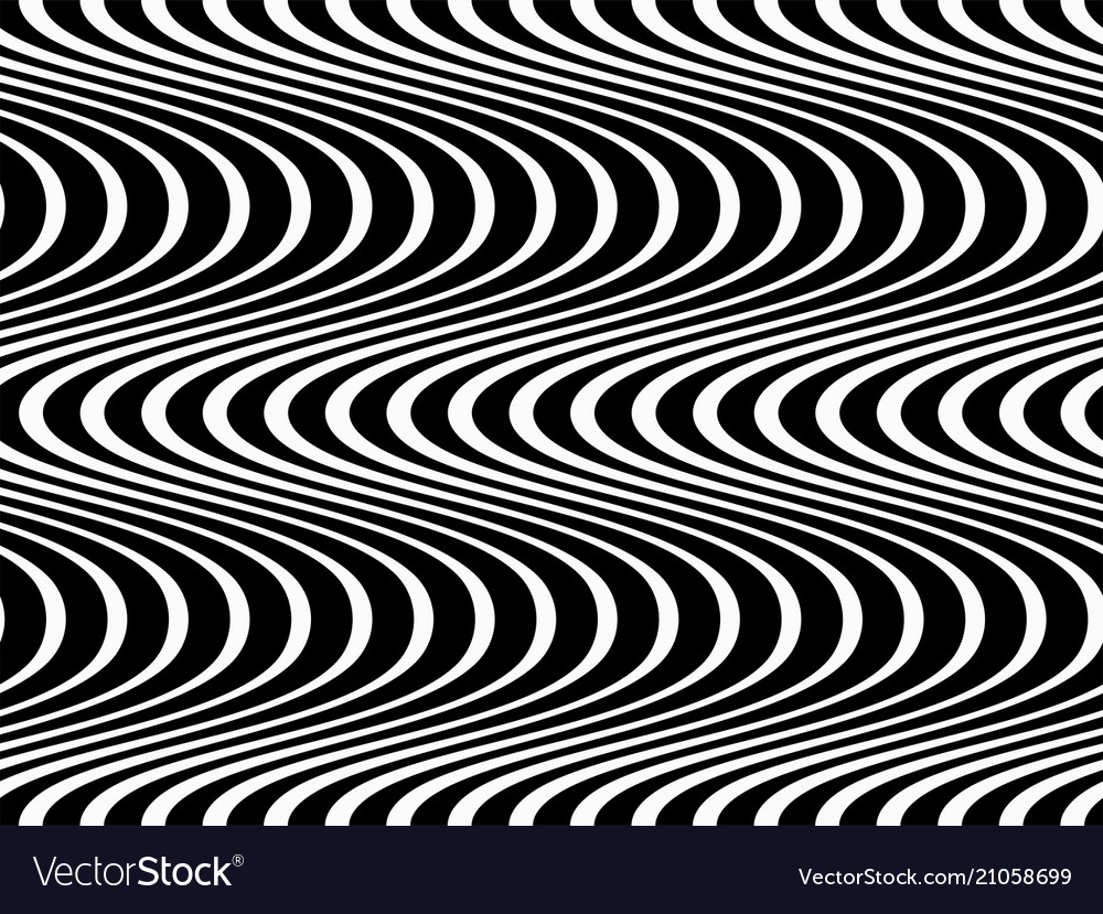 Abstract geometric pattern with waves Royalty Free Vector
