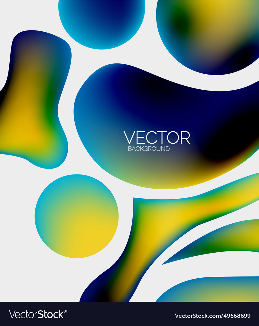 Abstract liquid bubble background Royalty Free Vector Image