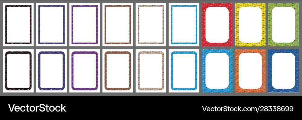 Decorative frames and borders set Royalty Free Vector Image
