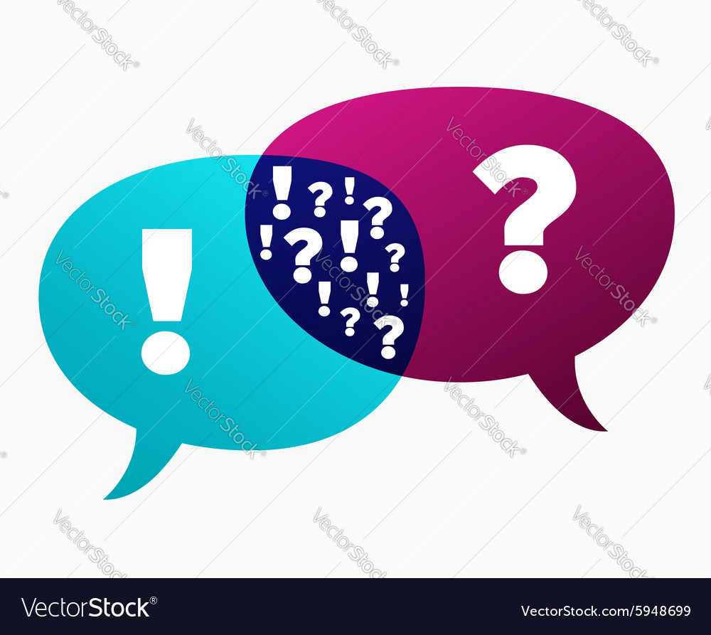 Question and answer Royalty Free Vector Image - VectorStock