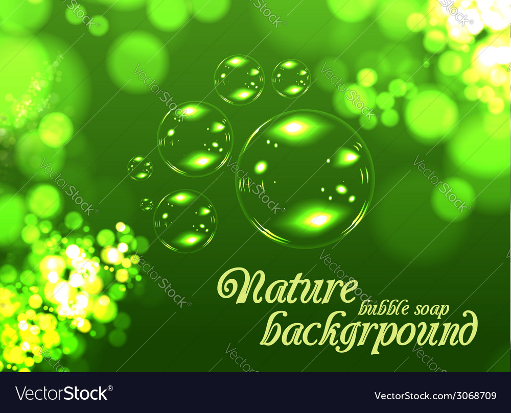 Bubble soap background Royalty Free Vector Image