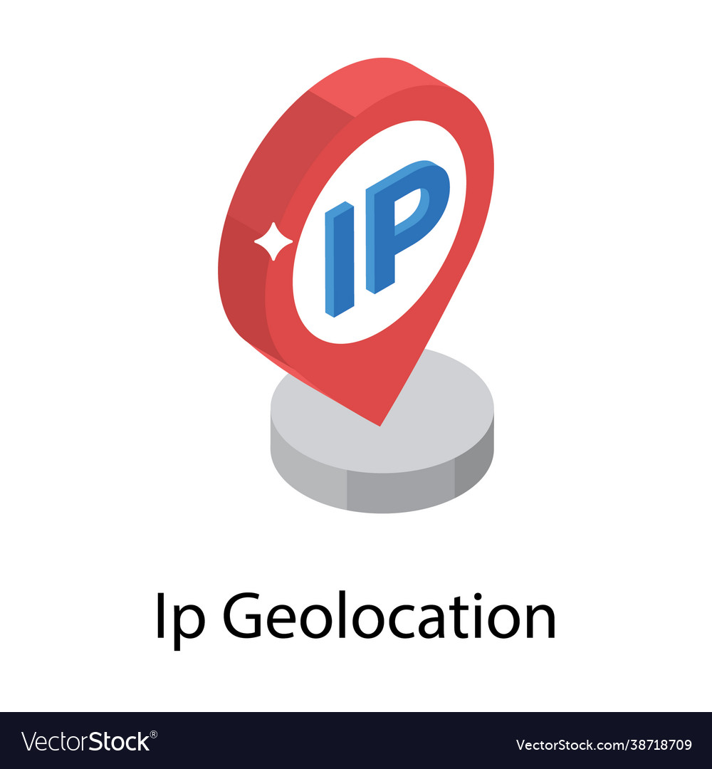 Ip geolocation Royalty Free Vector Image - VectorStock