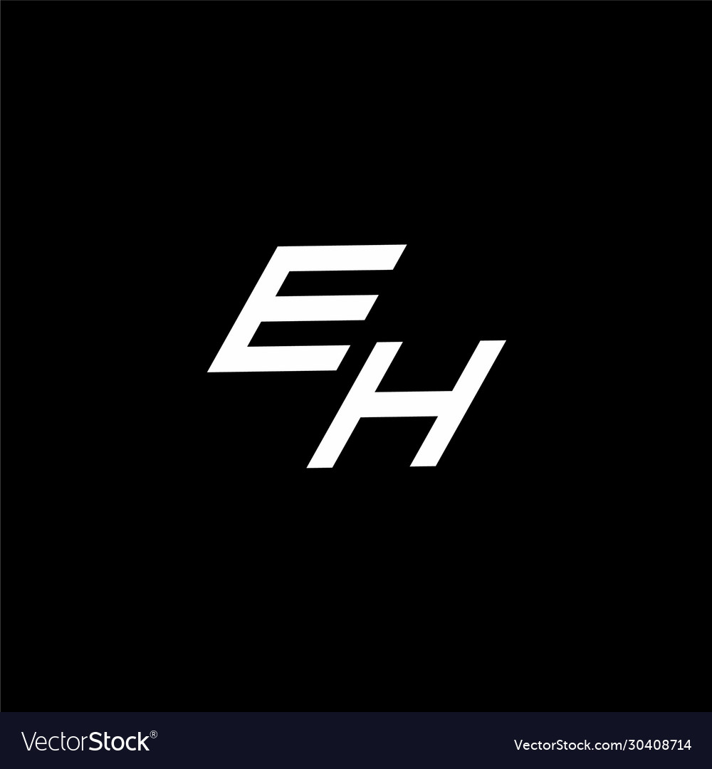 Eh logo monogram with up to down style modern Vector Image