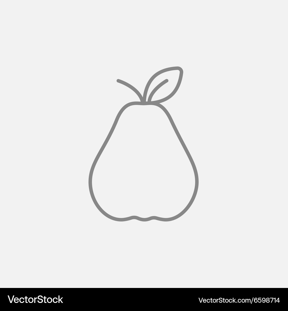 Pear line icon Royalty Free Vector Image - VectorStock