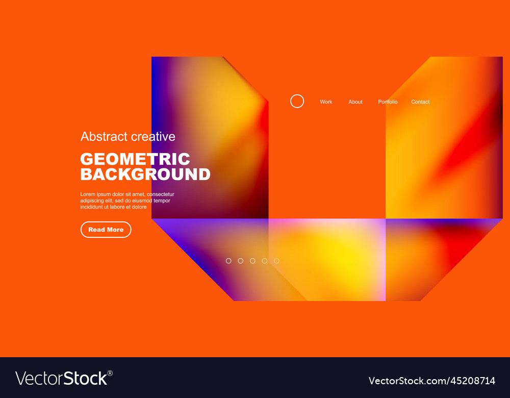 Triangles With Fluid Gradients Abstract Landing Vector Image