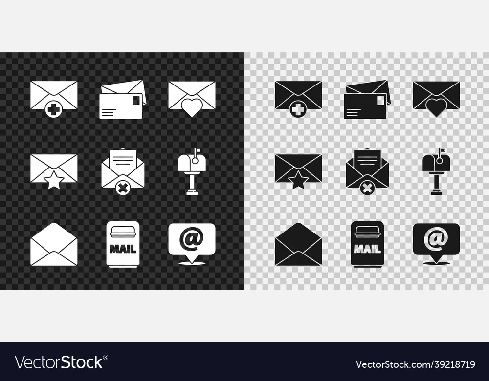 Set received message concept envelope Royalty Free Vector Set received message concept envelope Royalty Free Vector