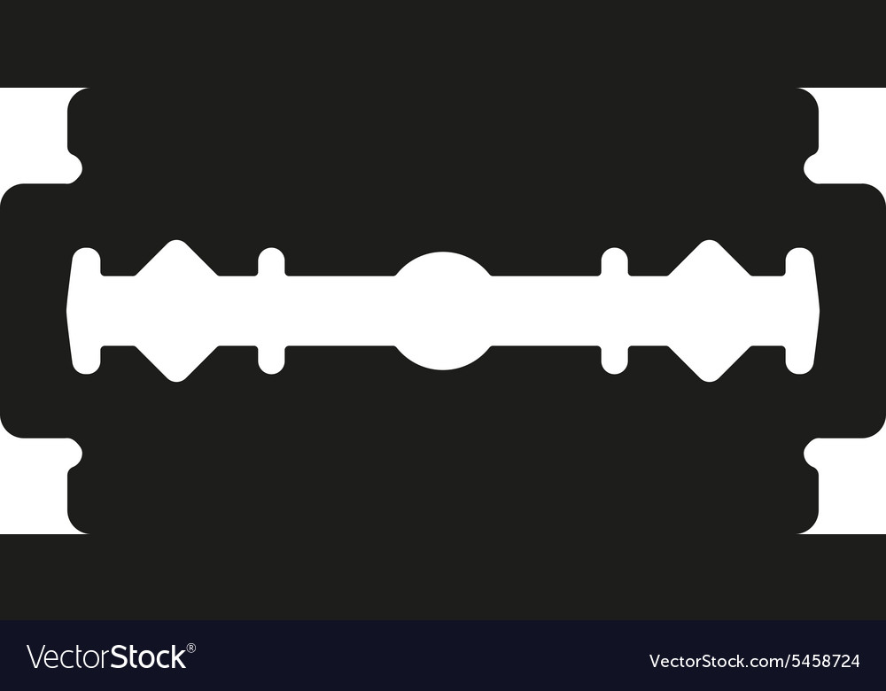 Blade razor icon shaver symbol flat Royalty Free Vector Blade razor icon shaver symbol flat Royalty Free Vector