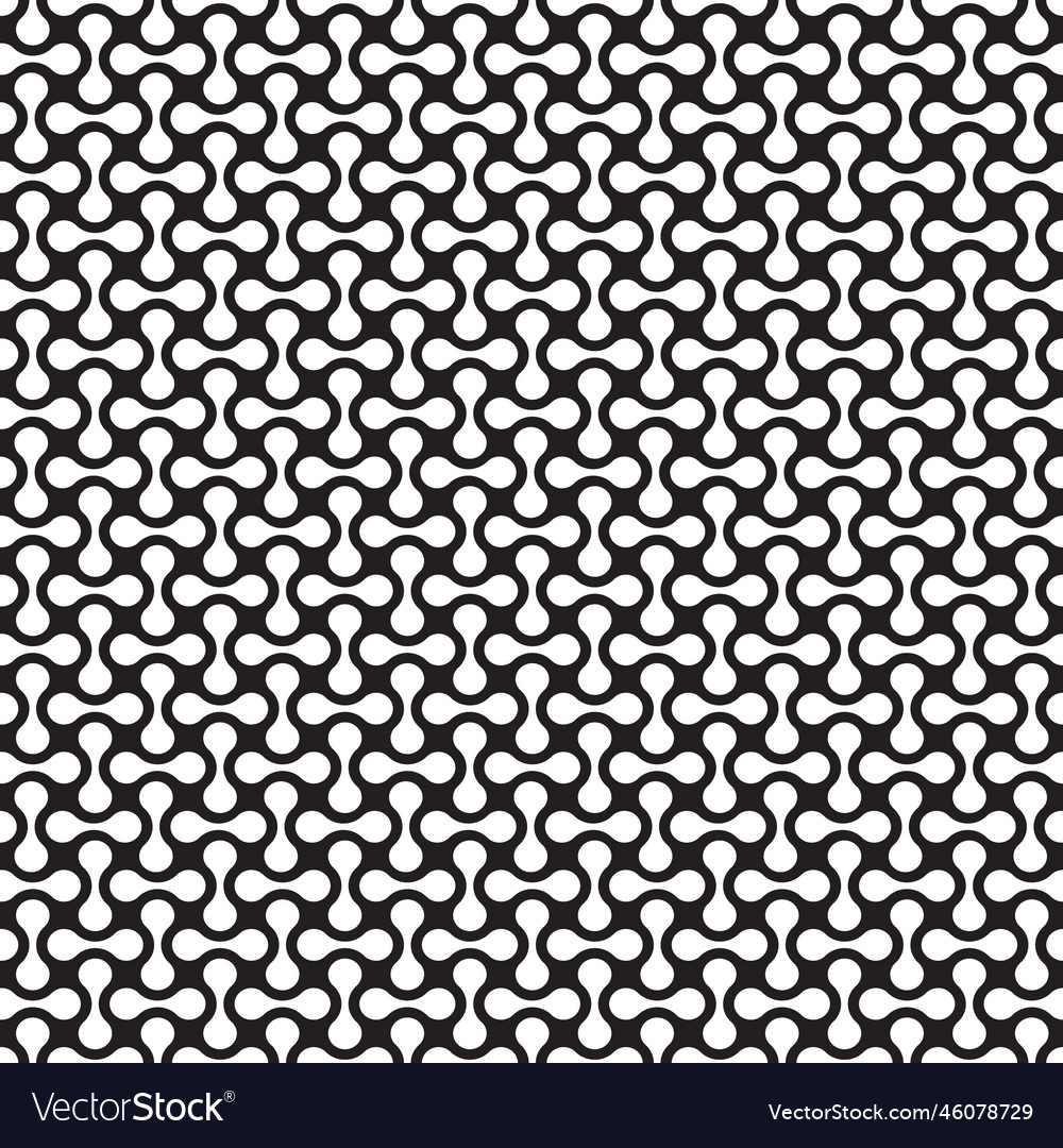 Seamless abstract geometric interlocking pattern Vector Image