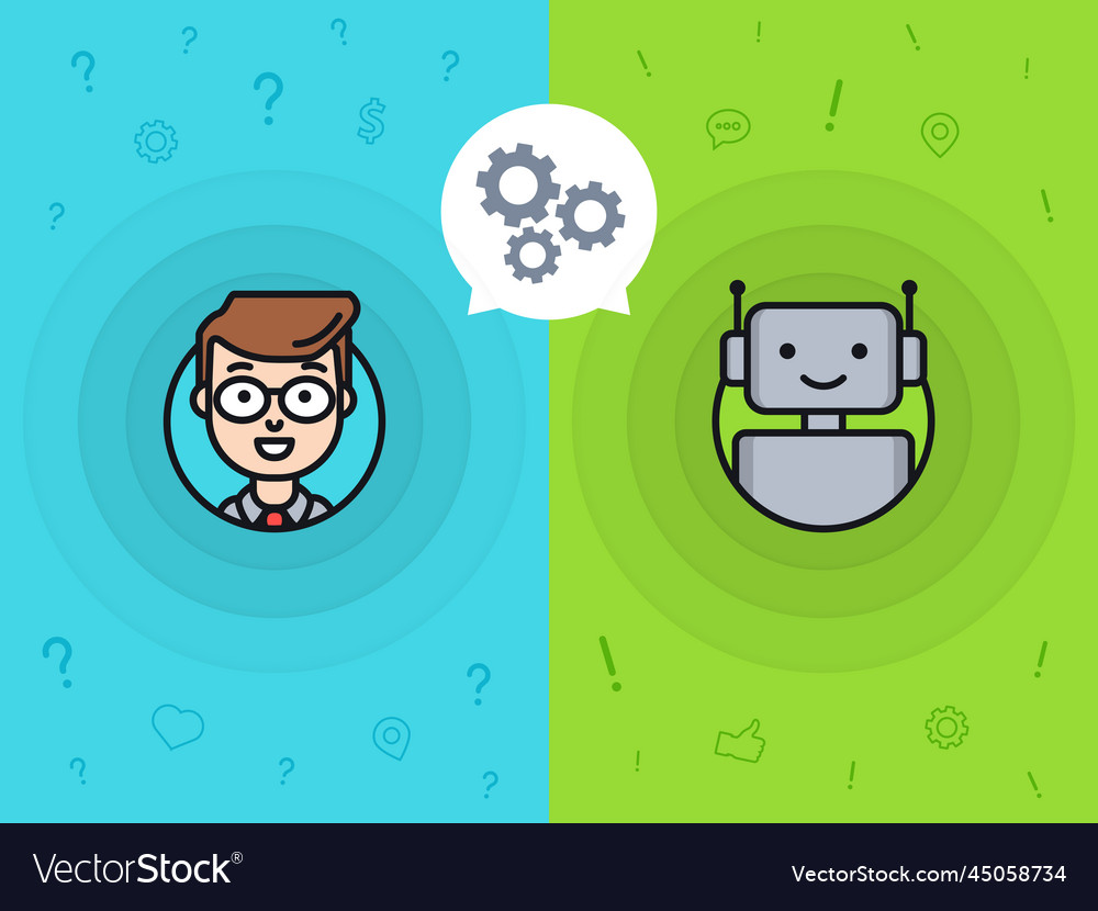 Chatbot concept Royalty Free Vector Image - VectorStock
