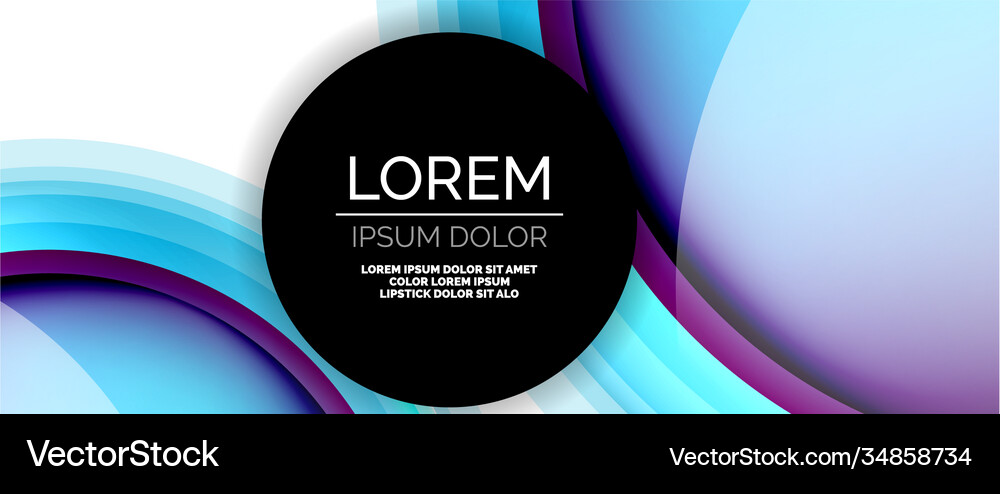 Circles and bubbles abstract background fluid Vector Image