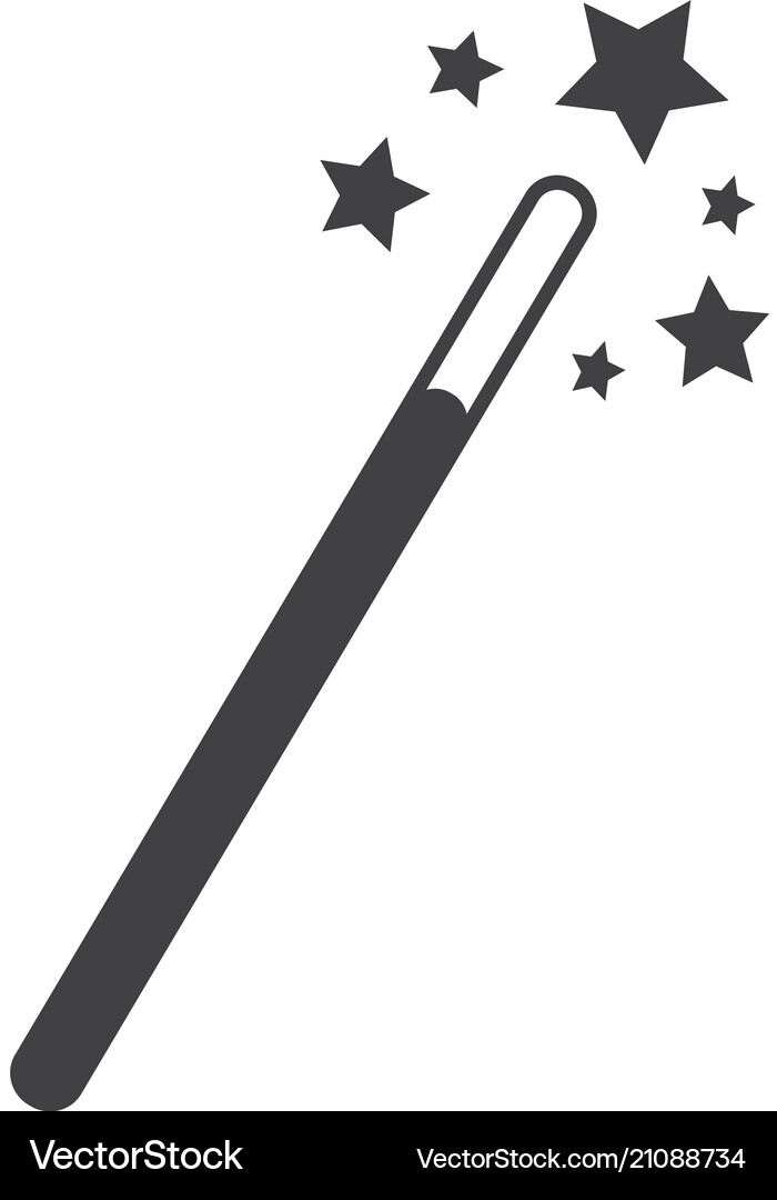 Magic Wand Icon - Fantasy Royalty Free Vector Image