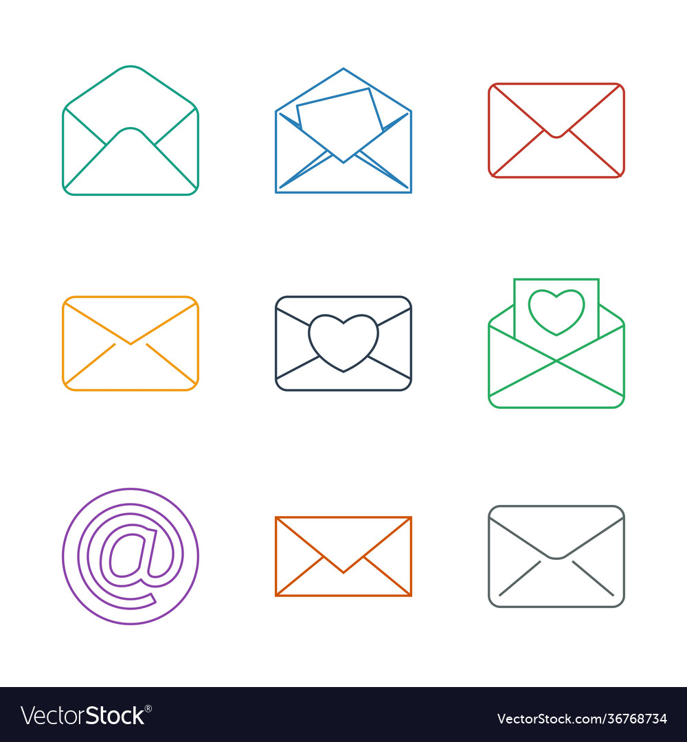 Send icons Royalty Free Vector Image - VectorStock