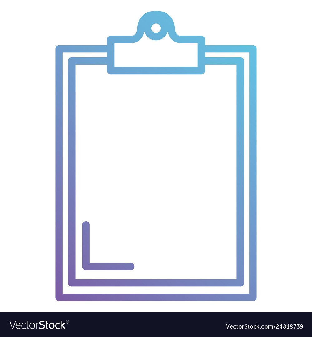 Clipboard checklist isolated icon Royalty Free Vector Image
