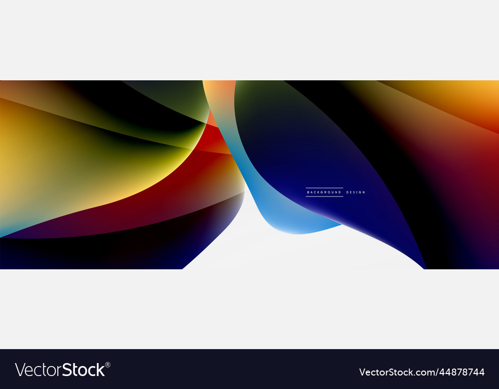 Abstract background fluid gradient color wave Vector Image