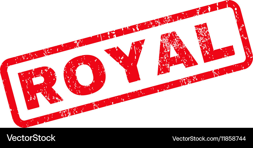 Royal rubber stamp Royalty Free Vector Image - VectorStock