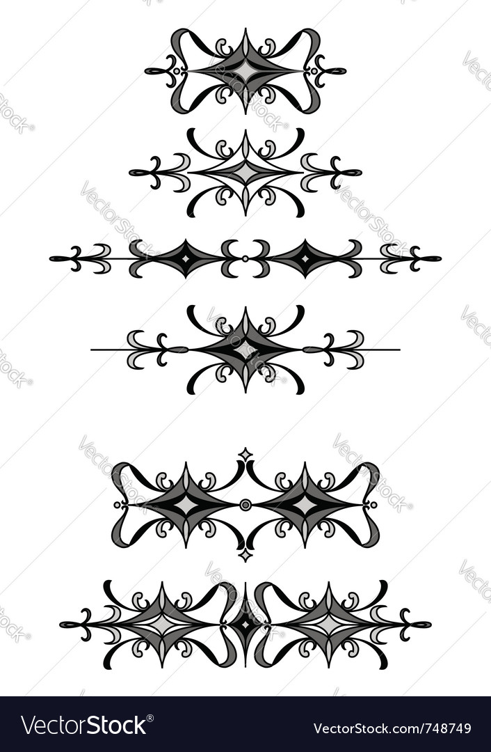 Design elements Royalty Free Vector Image - VectorStock