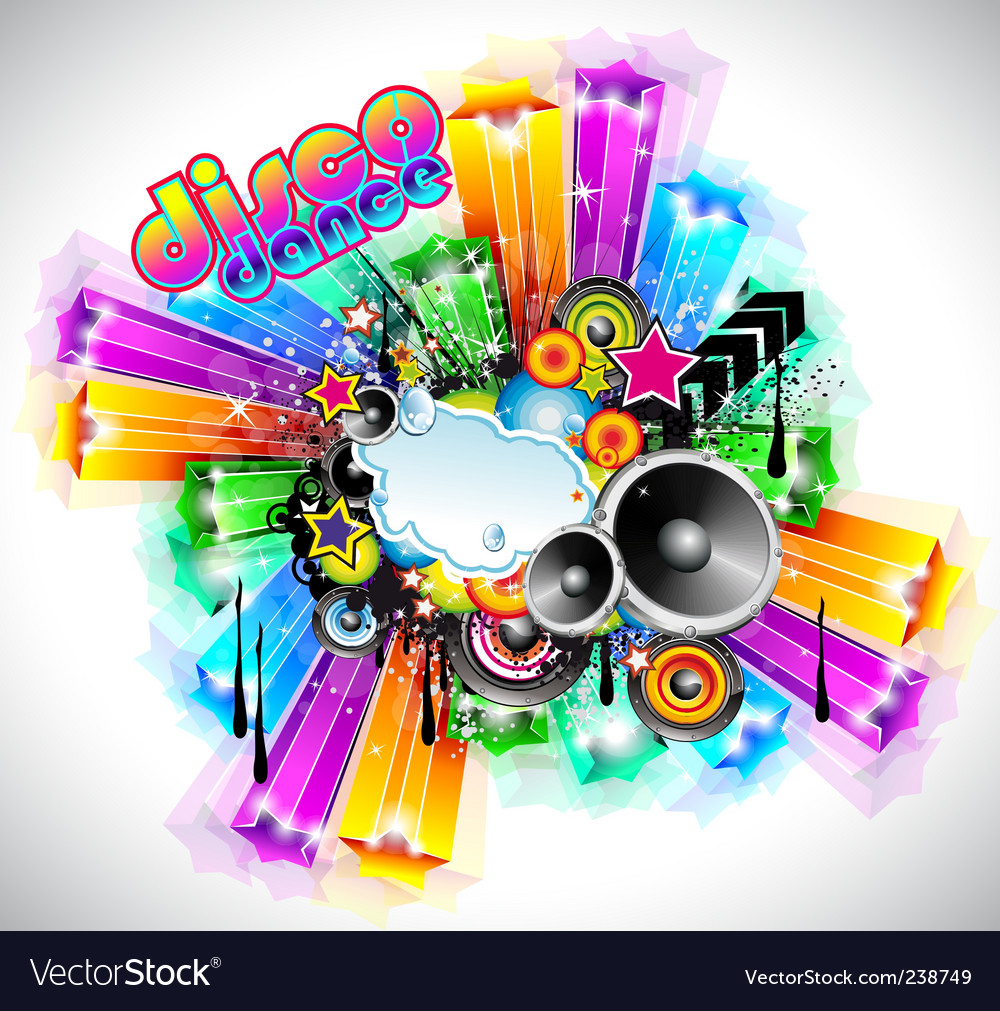 Disco event background Royalty Free Vector Image
