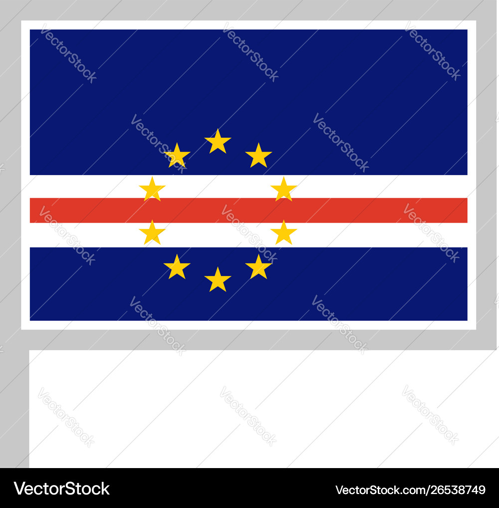 Flag on flagpole rectangular shape icon white Vector Image