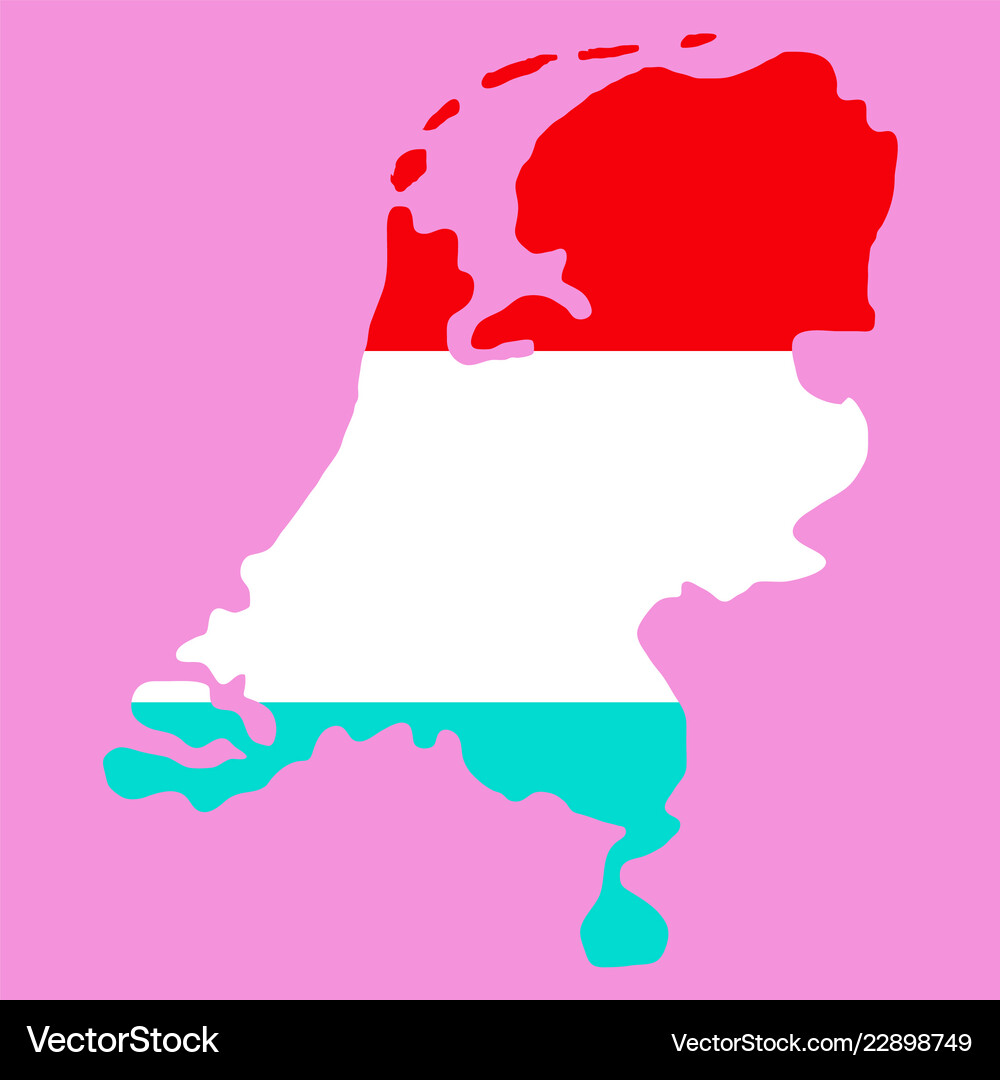 Netherlands Flag Map Map Showing The Flags Of All The Municipalities