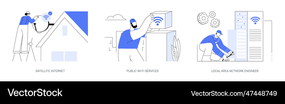 Telecommunication service abstract concept – Royalty-Free Vector ...