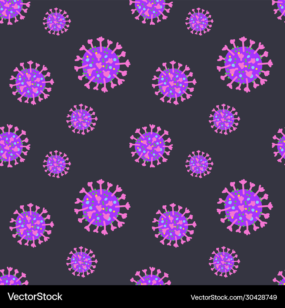 Viral bacteria infection coronavirus epidemic Vector Image