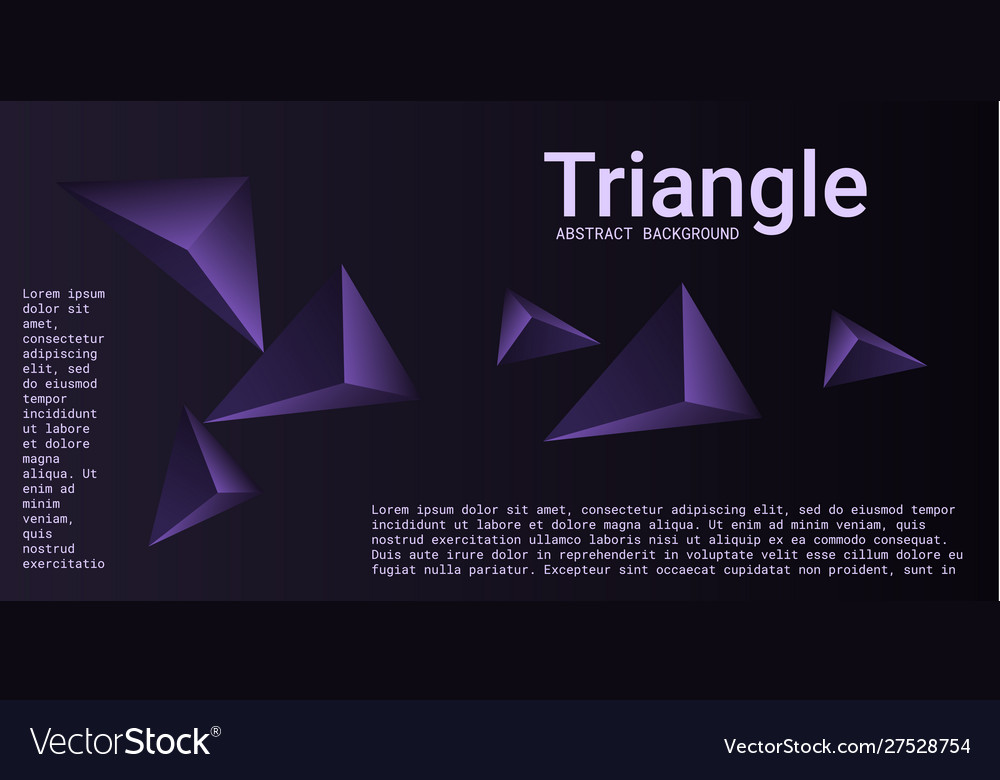 Abstract composition triangle Royalty Free Vector Image