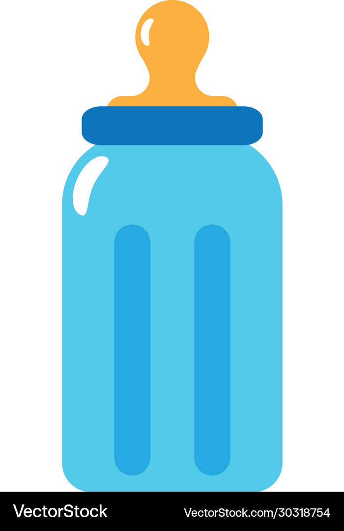Baby milk bottle icon Royalty Free Vector Image