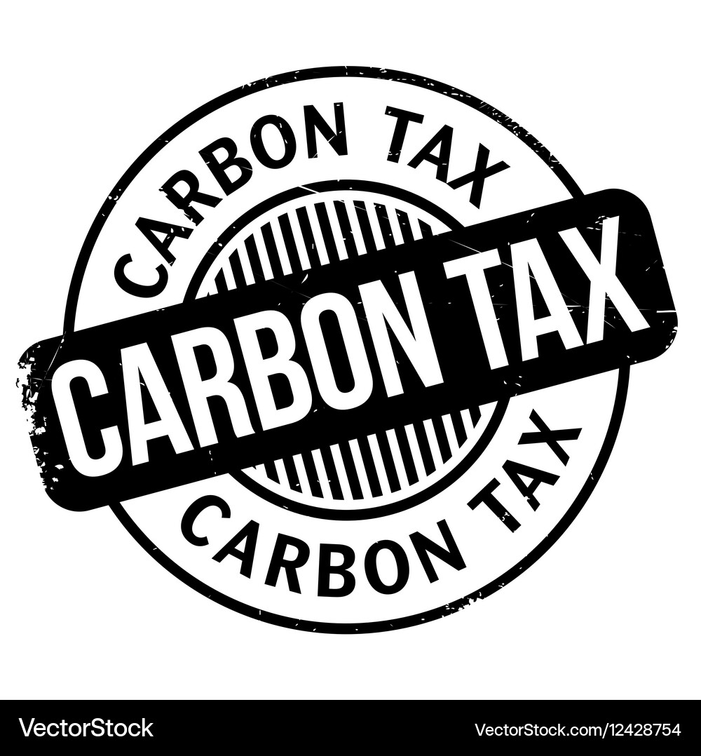 Carbon tax rubber stamp Royalty Free Vector Image