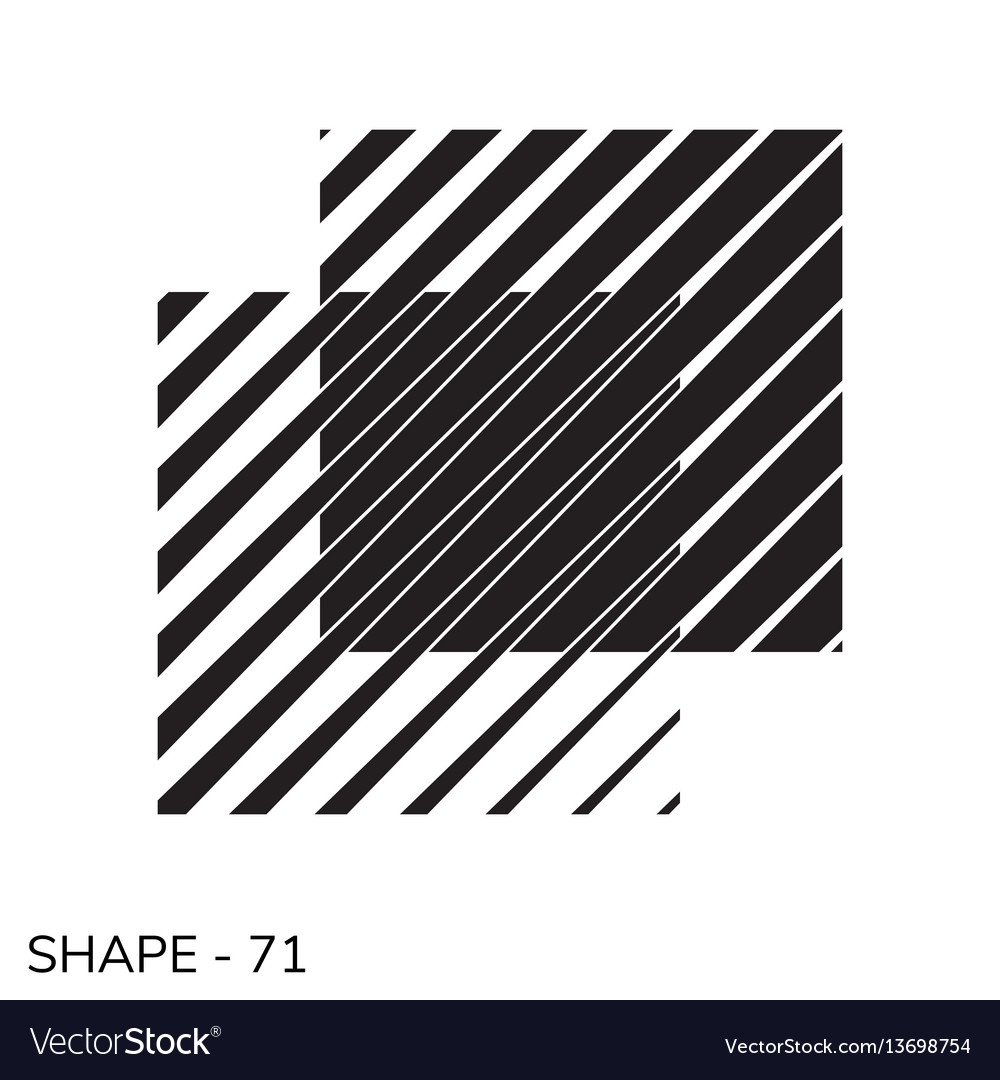 Simple geometric shape Royalty Free Vector Image