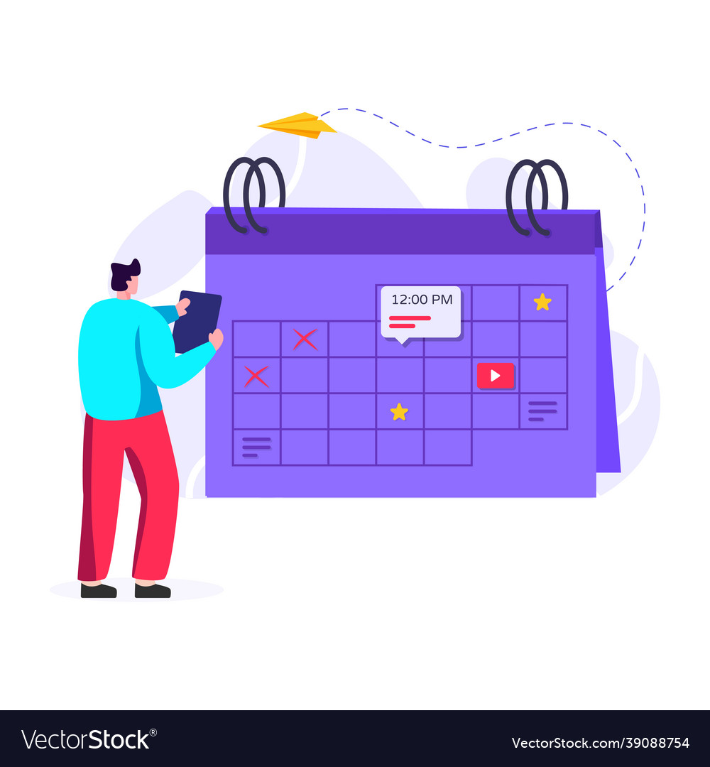 Task deadline Royalty Free Vector Image - VectorStock
