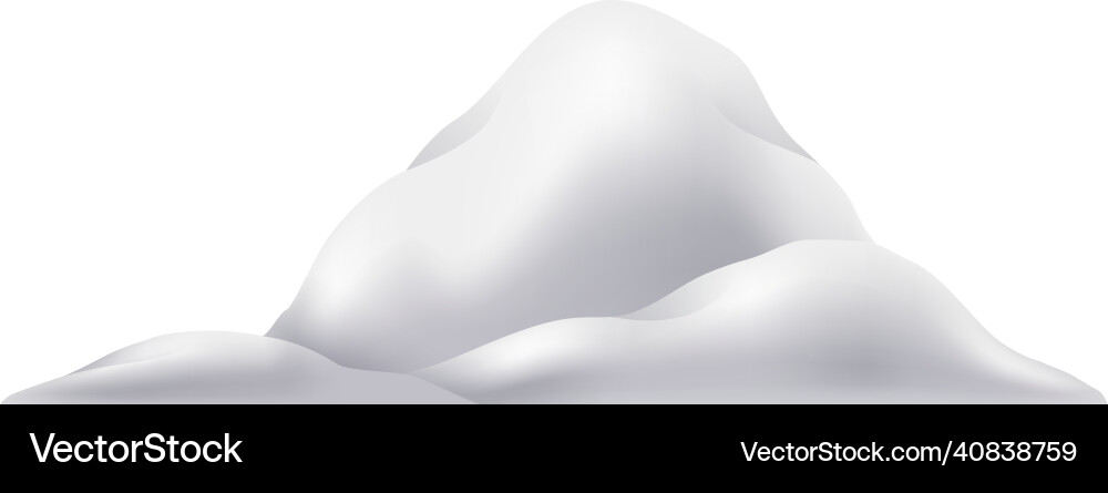 Bunch of snow composition Royalty Free Vector Image