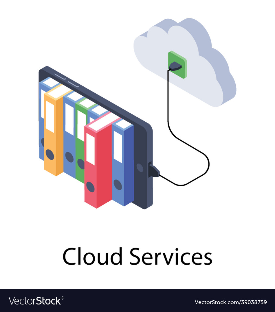 Cloud services Royalty Free Vector Image - VectorStock