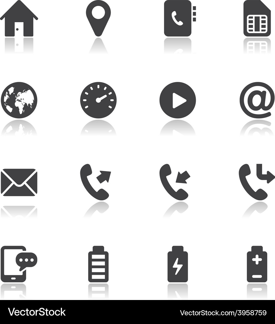 Mobile Phone Icons - Communication & Utilities