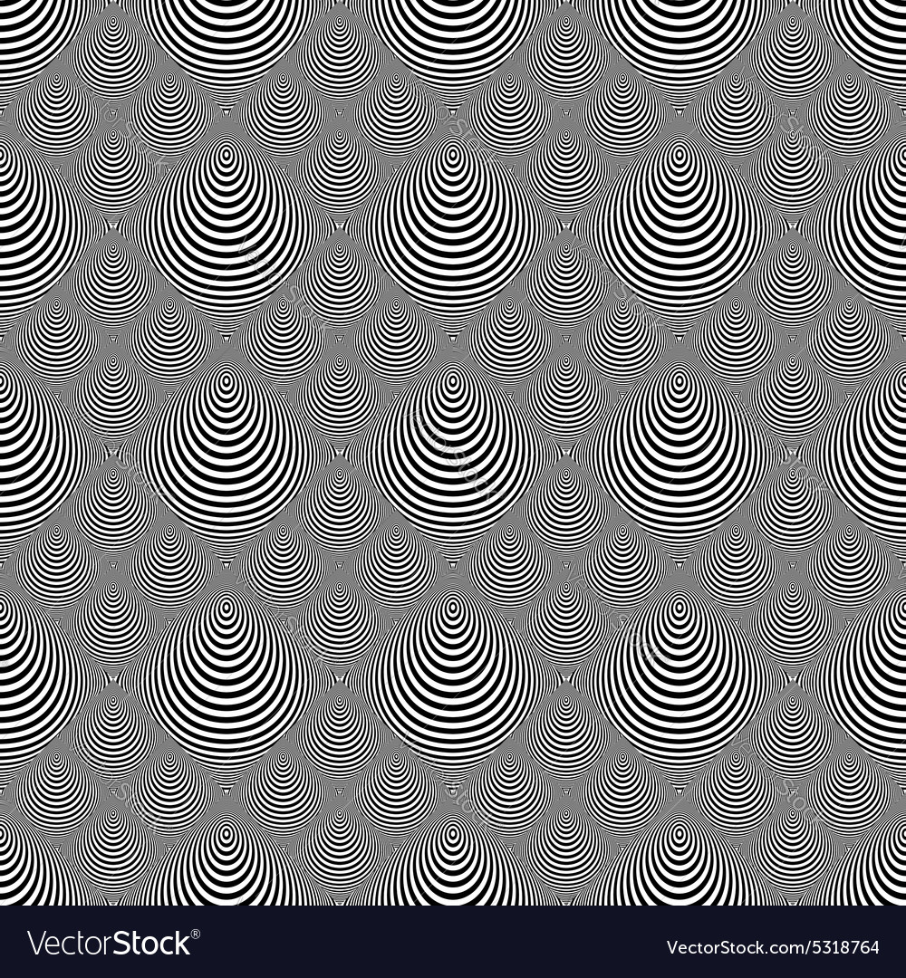 Design Seamless Monochrome Cone Background Vector Image