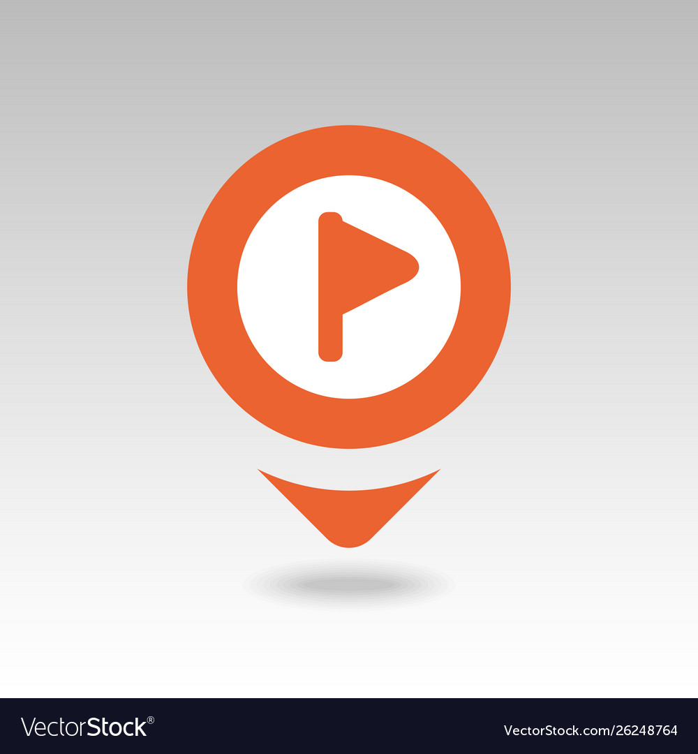 Flag pin map icon pointer markers Royalty Free Vector Image