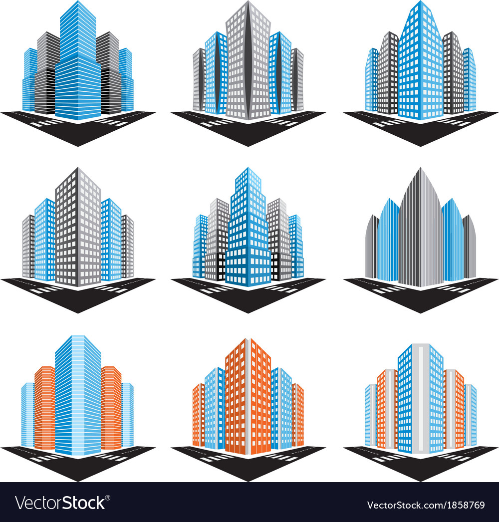 Buildings Royalty Free Vector Image - VectorStock