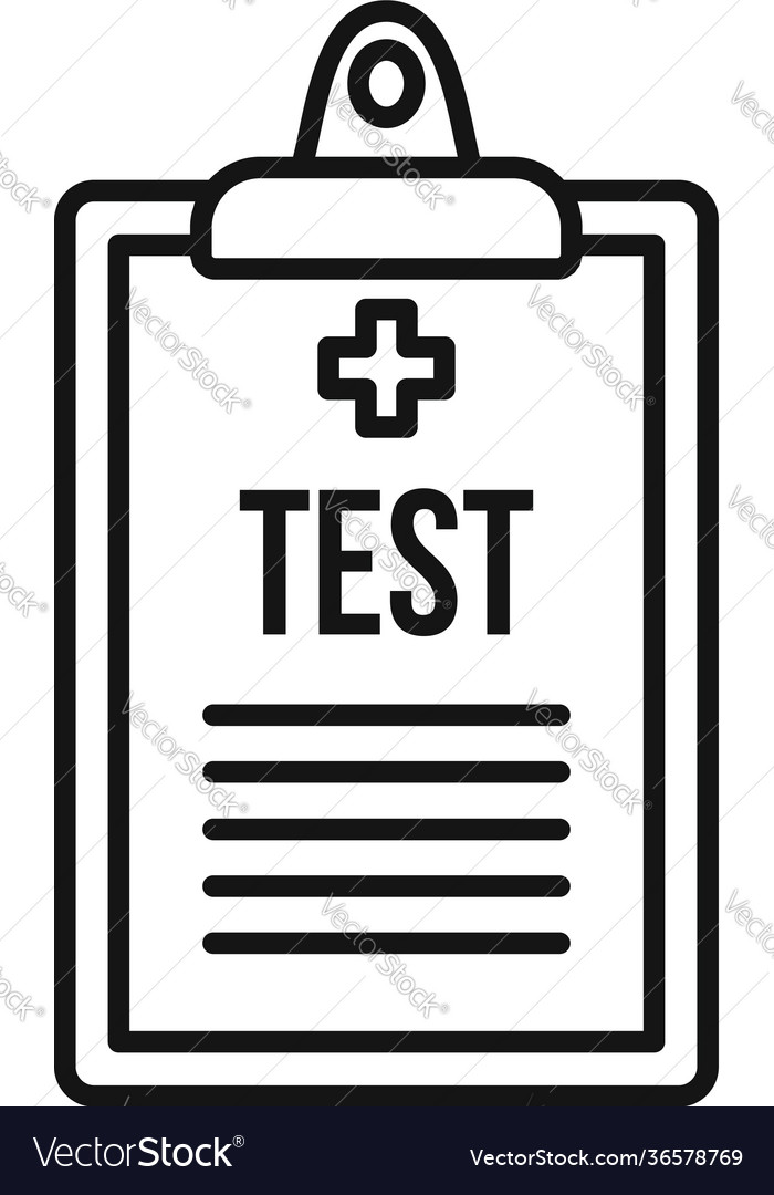 Coronavirus test icon outline style Royalty Free Vector Coronavirus test icon outline style Royalty Free Vector